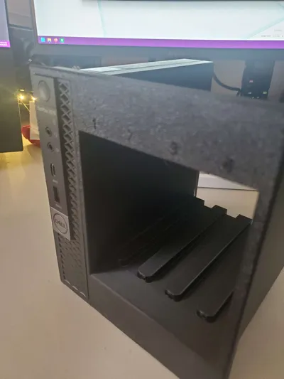 ThinkNAS - 4x HDD NAS enclosure for Lenovo M920q by Fisz MakerWorld ...
