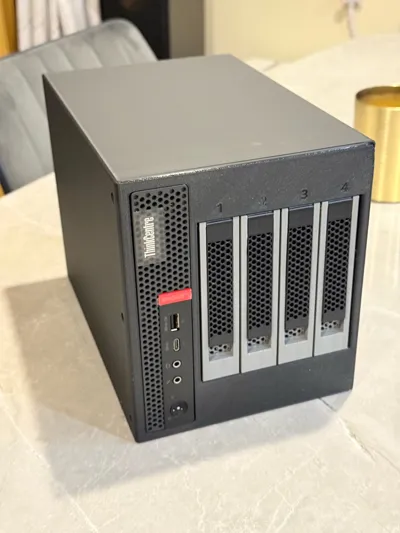 ThinkNAS - 4x HDD NAS enclosure for Lenovo M920q by Fisz MakerWorld ...