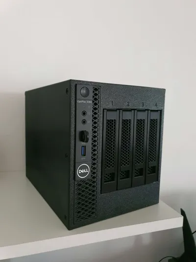 ThinkNAS - 4x HDD NAS enclosure for Lenovo M920q - Free 3D Print Model ...