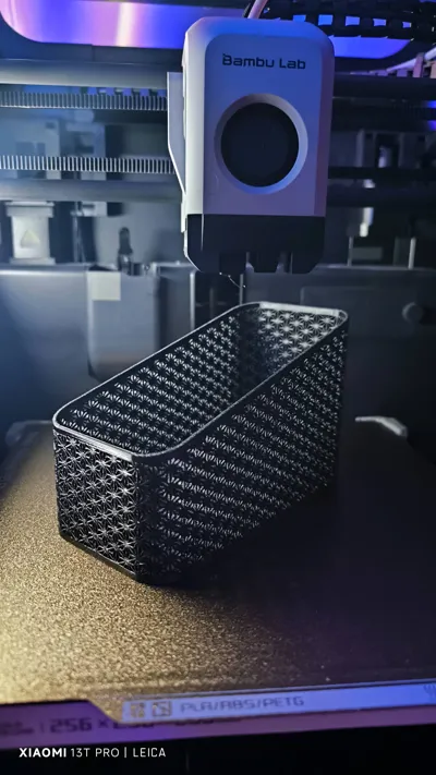 Asanoha Remote Control Holder by Meyui MakerWorld: Download Free 3D Models