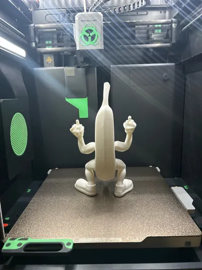 banana double middle finger - Free 3D Print Model - MakerWorld