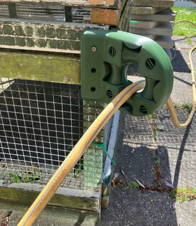 Garden Hose Roller Guide - Wall Corner/Flat Mount by The Manoeuvre ...