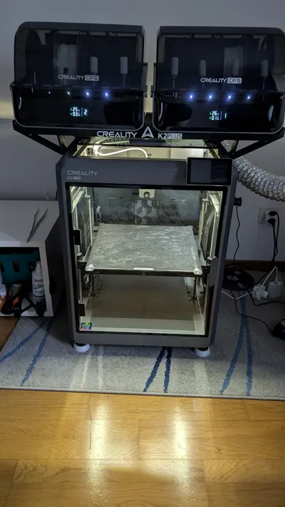 Creality K2 Plus Dual CFS Riser by Hi-Tech Redneck MakerWorld: Download ...