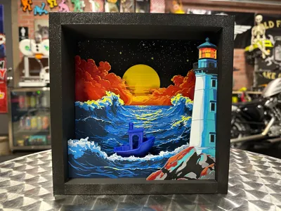 The Old Benchy and The Sea by Bedlam Threadz MakerWorld: Download Free ...