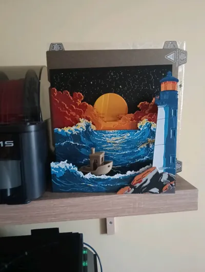 The Old Benchy and The Sea by Bedlam Threadz MakerWorld: Download Free 3D Models