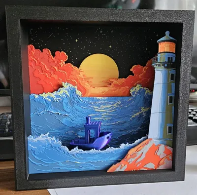 The Old Benchy and The Sea by Bedlam Threadz MakerWorld: Download Free ...