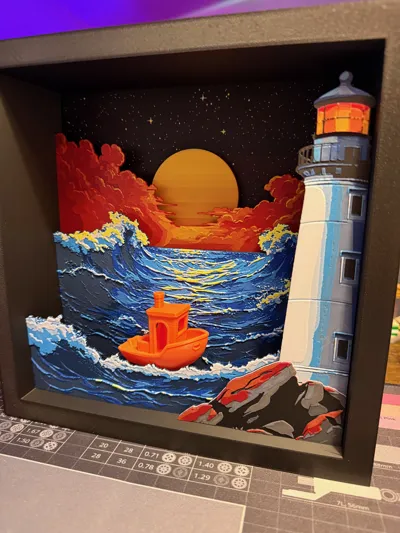 The Old Benchy and The Sea by Bedlam Threadz MakerWorld: Download Free 3D Models