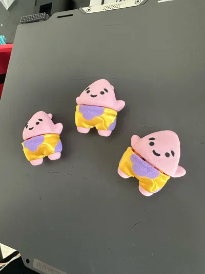 Baby Patrick Flexi Keychain! by Mochi Makes MakerWorld: Download Free ...