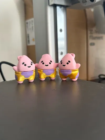 Baby Patrick Flexi Keychain! by Mochi Makes MakerWorld: Download Free ...