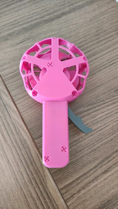 Manual Hand-cranked Handheld Fan - Free 3D Print Model - MakerWorld
