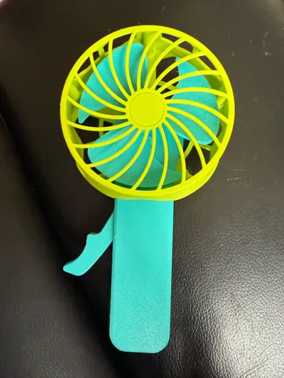 Manual Hand-cranked Handheld Fan - Free 3D Print Model - MakerWorld