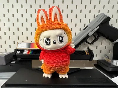 Labubu Leader - Zimomo with Long Fur - Stiff Short Curls - Multipart ...