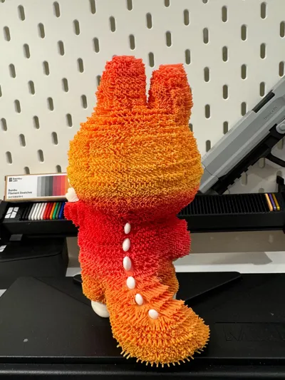 Labubu Leader - Zimomo with Long Fur - Stiff Short Curls - Multipart ...