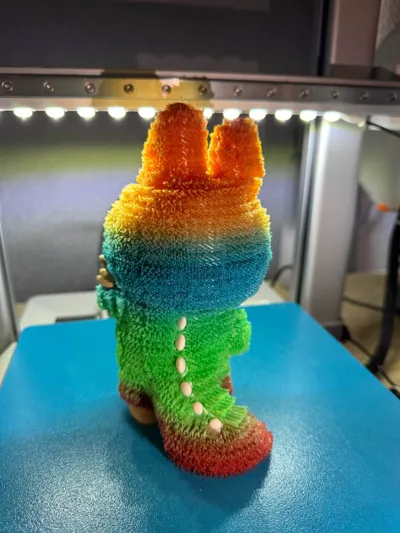 Labubu Leader - Zimomo with Long Fur - Stiff Short Curls - Multipart ...