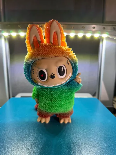 Labubu Leader - Zimomo with Long Fur - Stiff Short Curls - Multipart ...