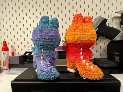 Labubu Leader - Zimomo with Long Fur - Stiff Short Curls - Multipart ...