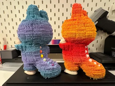 Labubu Leader - Zimomo with Long Fur - Stiff Short Curls - Multipart ...