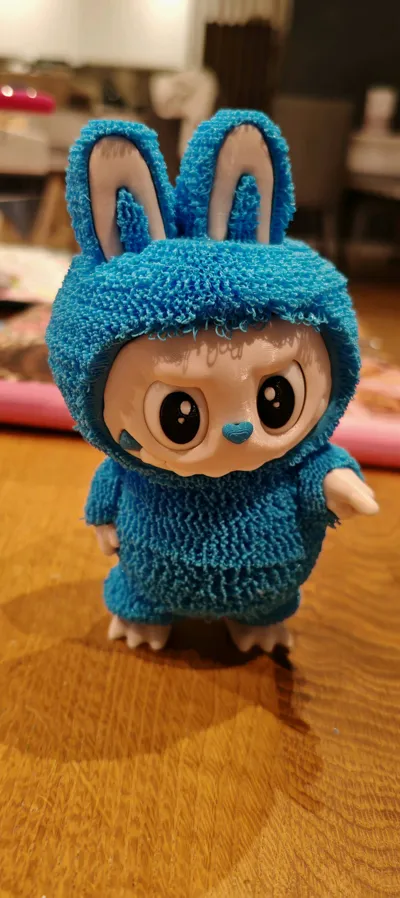 Labubu - Hope Labubu (Long Hair Version) Super Dense Fluffy Short Hair ...