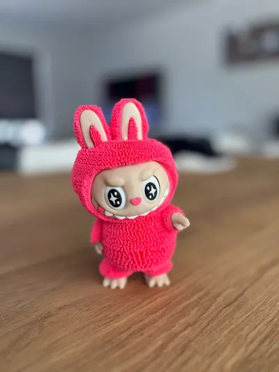 Labubu - Hope Labubu (Long Hair Version) Super Dense Fluffy Short Hair ...