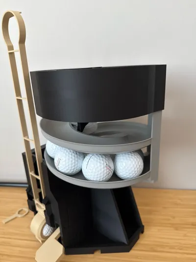 Funnel to Golf ball dispenser pro by christofer.jh MakerWorld: Download ...