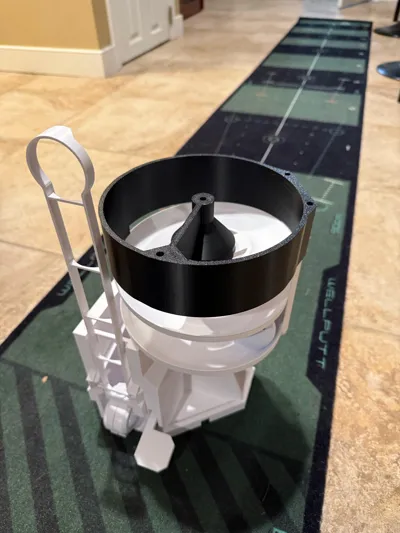 Funnel to Golf ball dispenser pro - Free 3D Print Model - MakerWorld