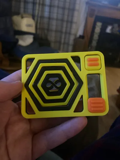 Hexagon Gyro Card Fidget - Print in Place - Free 3D Print Model ...