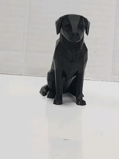 Low-poly Labrador Retriever - Animal Sculpture Ornament by Solune ...