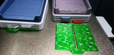 Sticky Note Holder with Stencils - Free 3D Print Model - MakerWorld