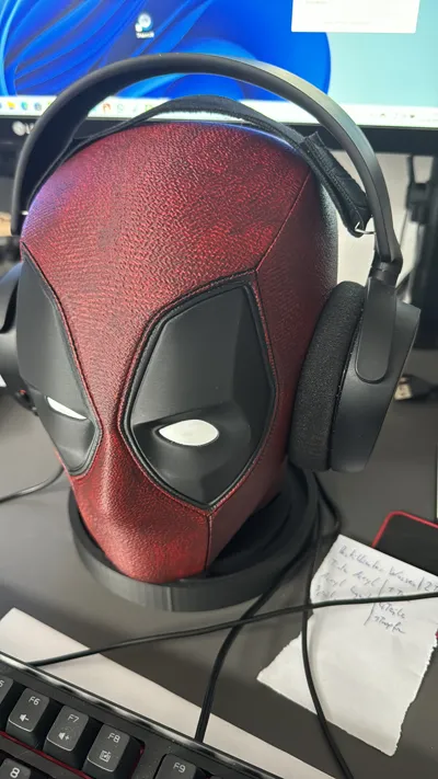 Deadpool headset stand by E9-3D MakerWorld: Download Free 3D Models