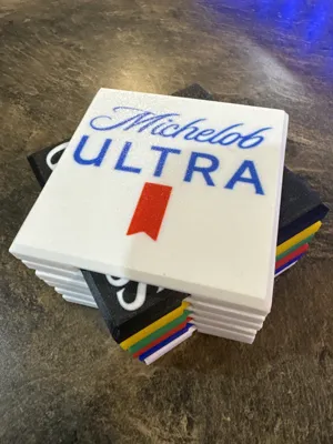 Stackable Beer Brand Coasters by bennny MakerWorld: Download Free 3D Models