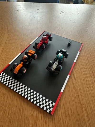 Brick F1 Minifig Starting Grid Display - Free 3D Print Model - MakerWorld