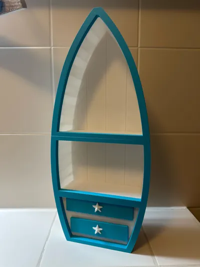 Rowboat Shelf Maritime - Free 3D Print Model - MakerWorld