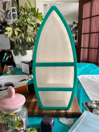Rowboat Shelf Maritime - Free 3D Print Model - MakerWorld