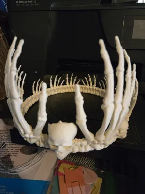 Voodoo Crown of Bones and Teeth - Free 3D Print Model - MakerWorld