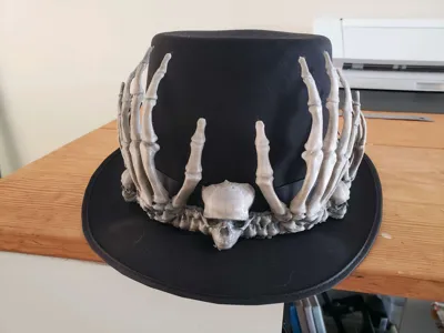 Voodoo Crown of Bones and Teeth - Free 3D Print Model - MakerWorld