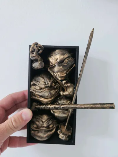 TMNT Book Nook and Wall Mount - Free 3D Print Model - MakerWorld