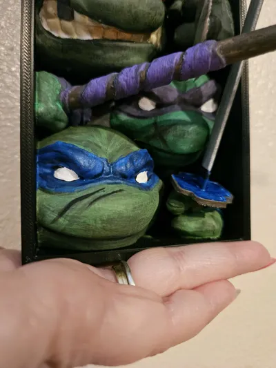 TMNT Book Nook and Wall Mount by Treddigineer MakerWorld: Download Free ...