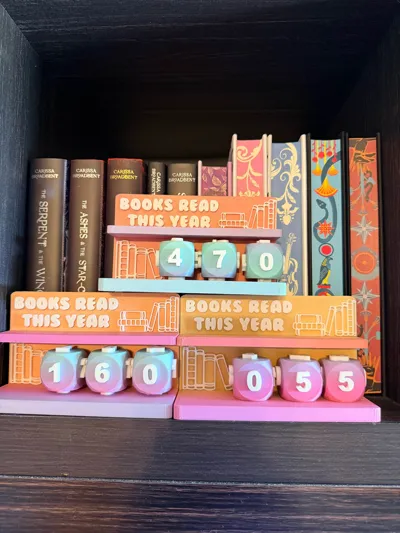 Books Read This Year Counter Set - Free 3D Print Model - MakerWorld