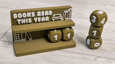 Books Read This Year Counter Set - Free 3D Print Model - MakerWorld