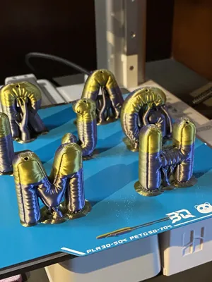 Puffer Letters | Full A-Z Set (Capital Only) by A_ilterish MakerWorld ...