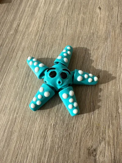 Cute Flexi Fidget Starfish by Print N Play MakerWorld: Download Free 3D ...