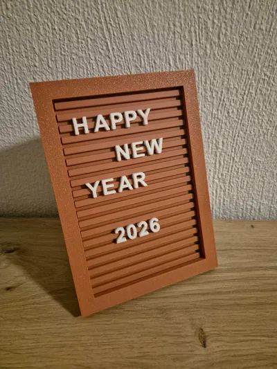 Modular Letterboard System, Multiple Sizes & Fonts - Free 3D Print ...