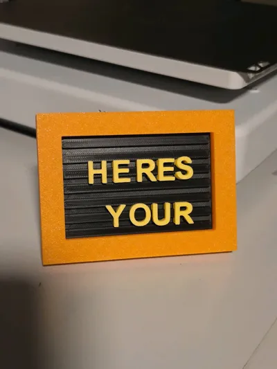 Modular Letterboard System, Multiple Sizes & Fonts - Free 3D Print ...