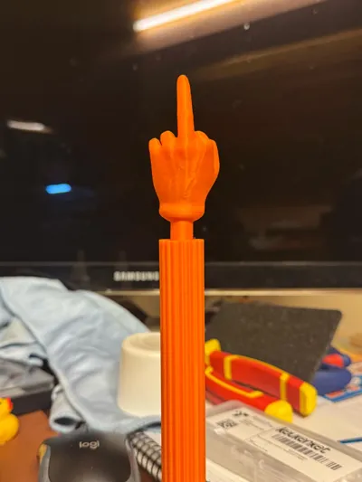 Extending Middle Finger Pointer - Free 3D Print Model - MakerWorld