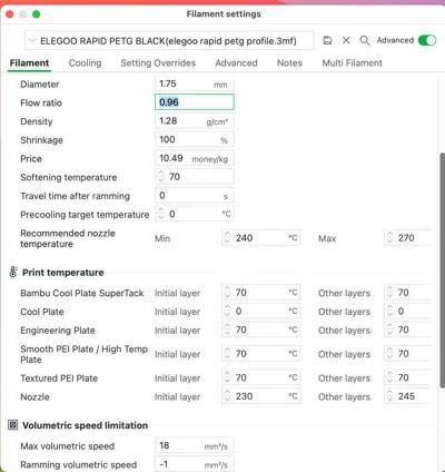 ELEGOO RAPID PETG PROFILE - Free 3D Print Model - MakerWorld