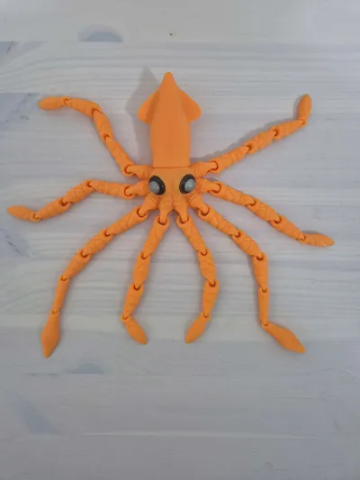 Articulated Squid Model - Free 3D Print Model - MakerWorld