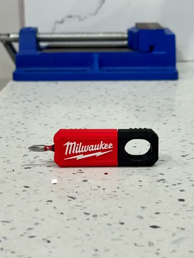 Milwaukee Pocket Driver - Compact 2 Bit EDC - Free 3D Print Model ...