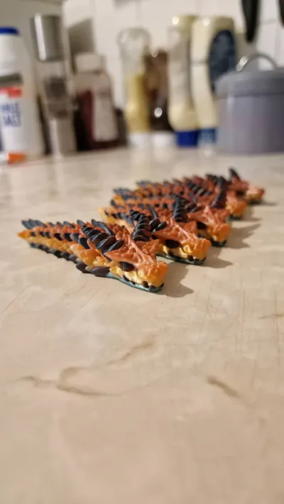 Emberling - Articulated Dragon (+Keychain) by hollowmaker MakerWorld ...