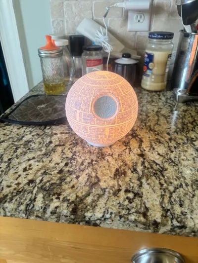 Death Star Lamp Remixed by Paulies Prints MakerWorld: Download Free 3D ...