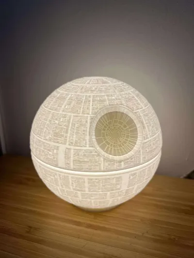 Death Star Lamp Remixed by Paulies Prints MakerWorld: Download Free 3D ...